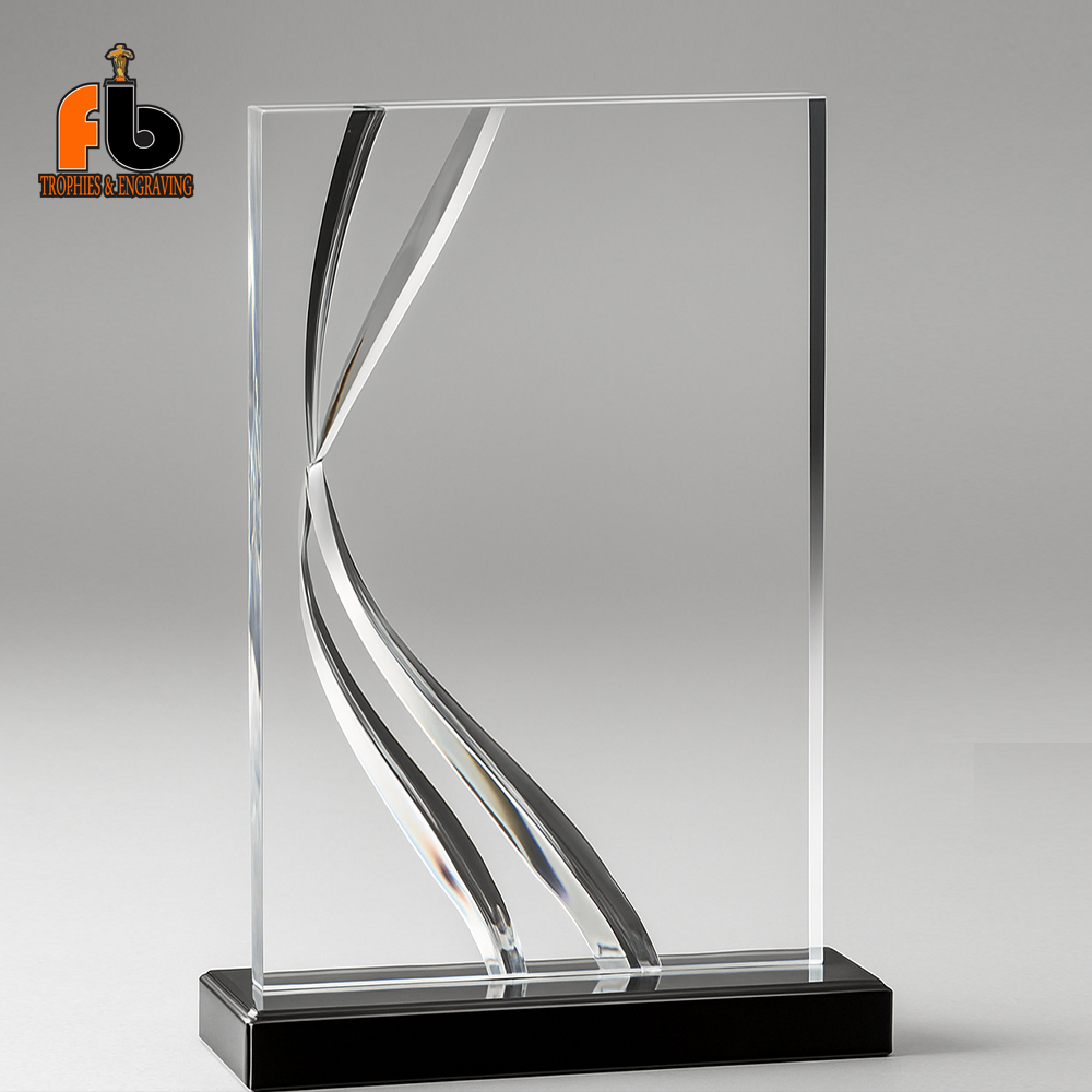 Glass trophy sq200 - 200X100mm | FB Trophies